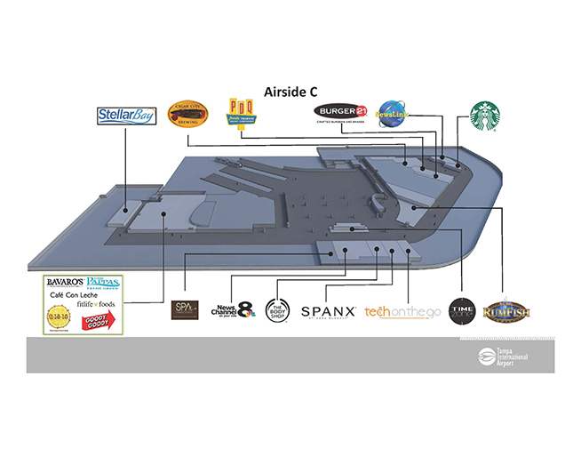 Terminal and Airside Maps | Tampa International Airport